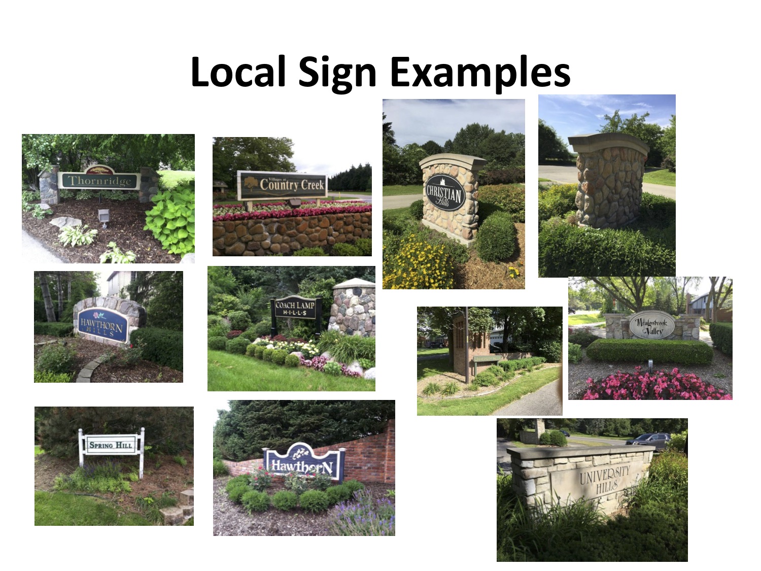 Entrance Sign Update - November 2018 | Spring Hill